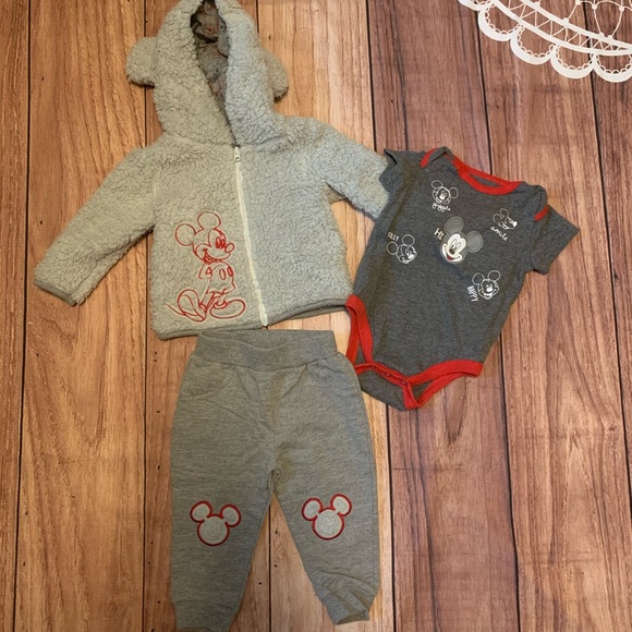 Disney | Matching Sets | Disney Mickey Mouse Baby Boy 3 Piece Set ...